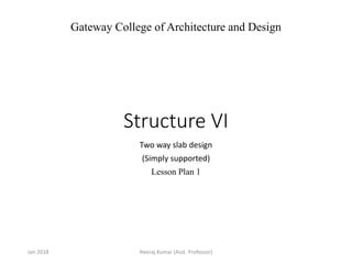 Lecture 1 two way slab design (Corners not held down).pdf