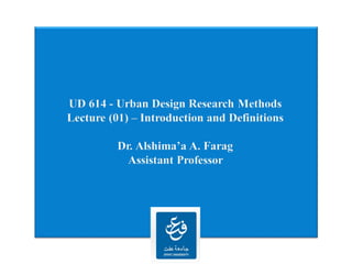 Introduction to research methods | PPT