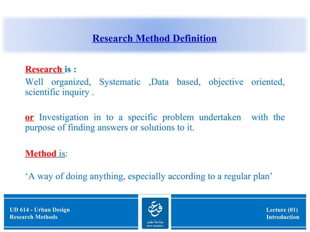 Introduction to research methods | PPT