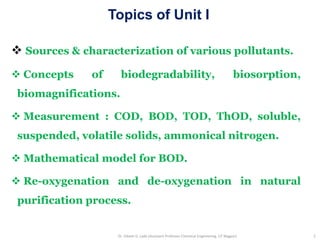 Lecture 1 unit i environmental pollutant | PPT