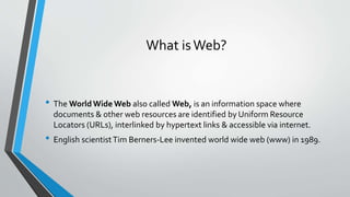 Web Development - Lecture 1 | PPTX