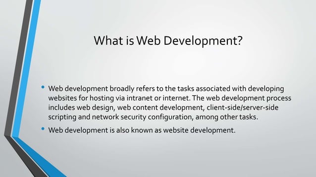 Web Development - Lecture 1 | PPTX