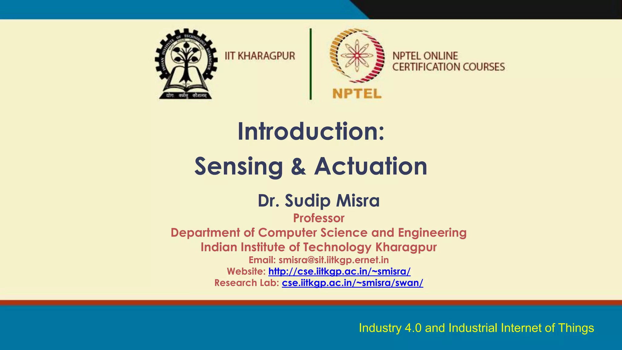 IoT sensing and actuation | PDF