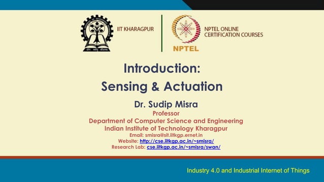 IoT sensing and actuation | PDF