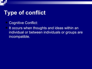 Lecture 1, what is conflict | PPT