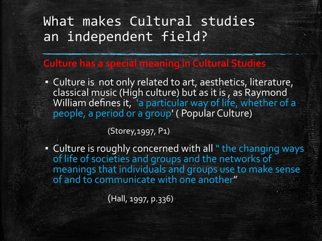 Presentation 1: What is cultural studies? | PDF