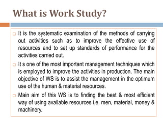 Lecture 1 work study according to amravati university syllabus | PPTX