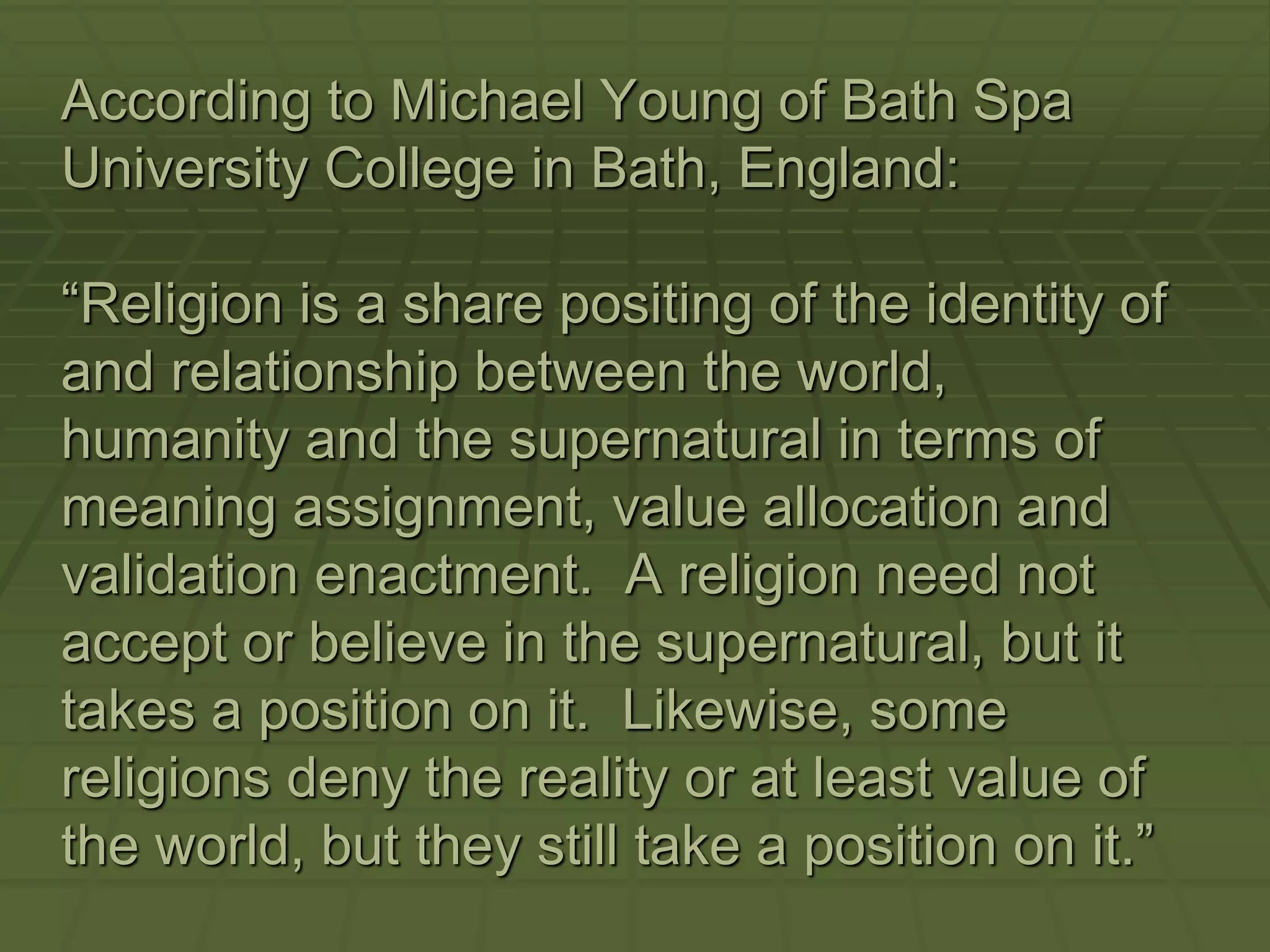 Lecture 1: World Religions | PPTX