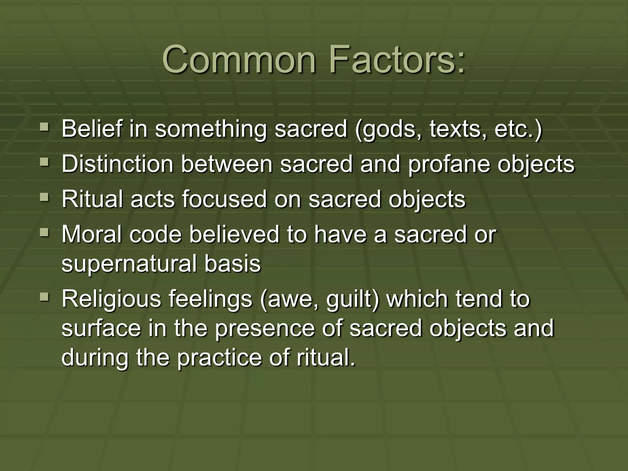 Lecture 1: World Religions | PPTX