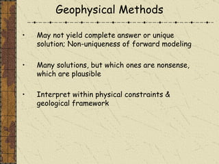 ÖNCEL AKADEMİ: INTRODUCTION TO GEOPHYSICS | PPT
