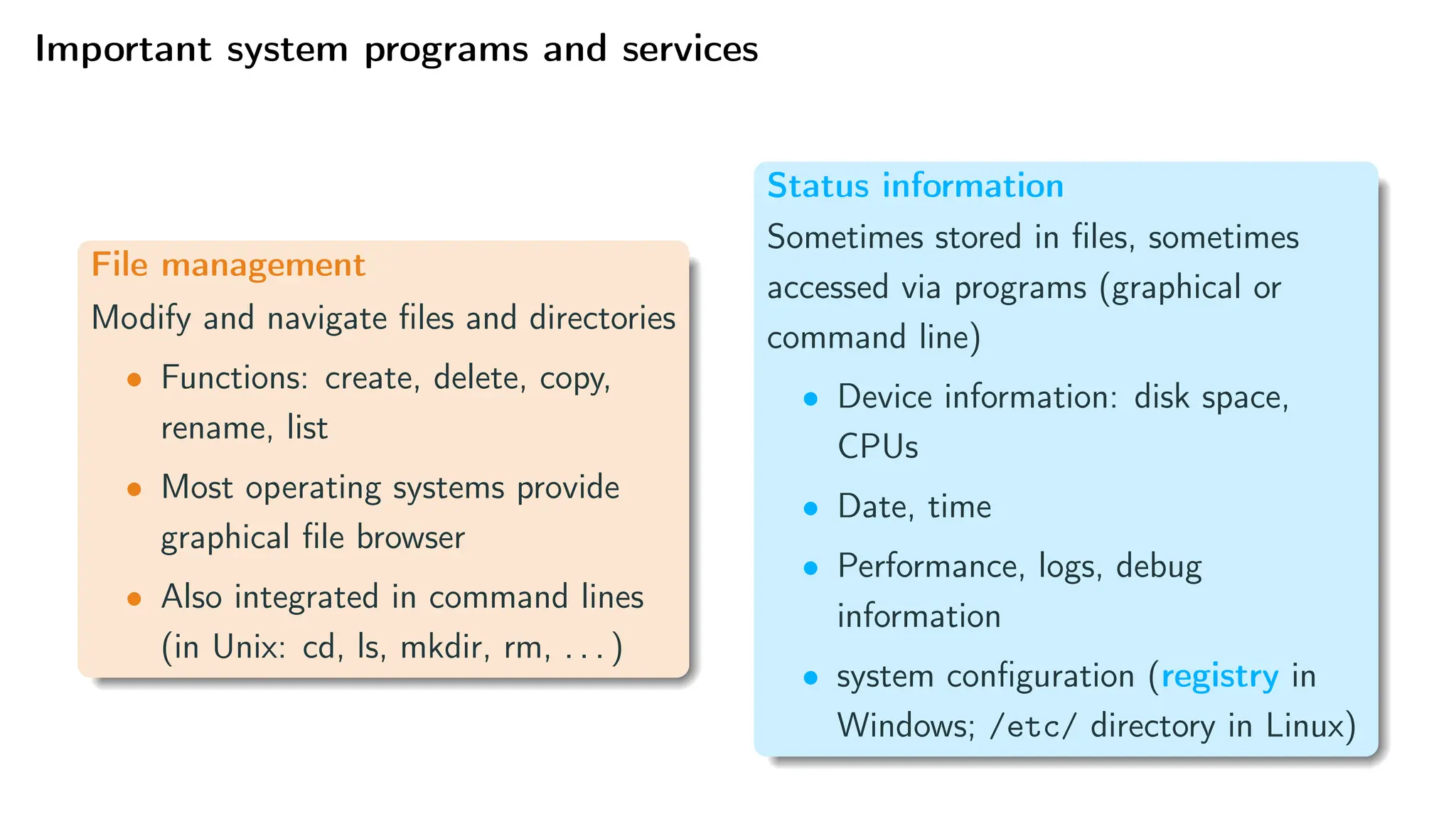 lecture 2 notes on operating systems concepts course | PDF