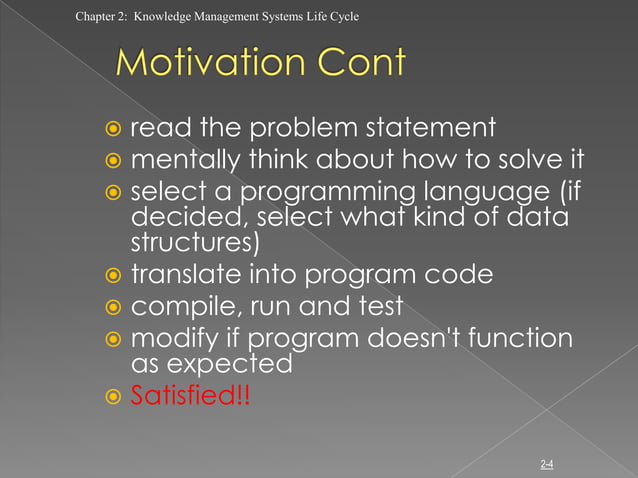 Lecture 2 - KNOWLEDGE MANAGEMENT SYSTEMS LIFE CYCLE | PPTX | Operating Systems | Computer ...