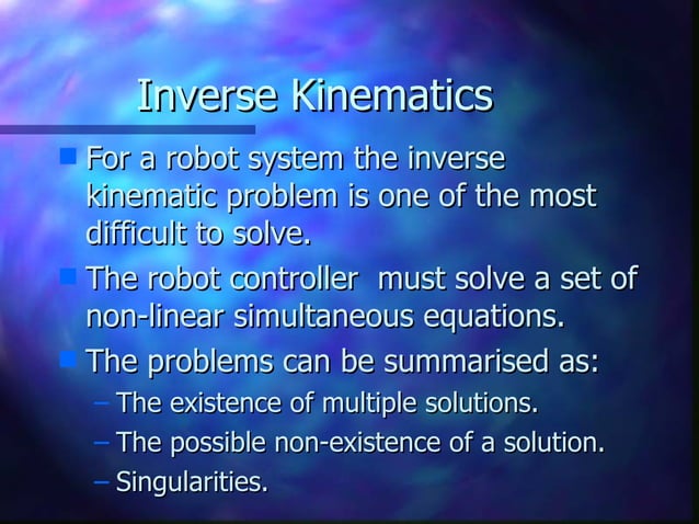Robotics: Introduction to Kinematics | PPT | Physics | Science