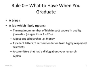 Professional Development Lecture 2 2011 | PPT