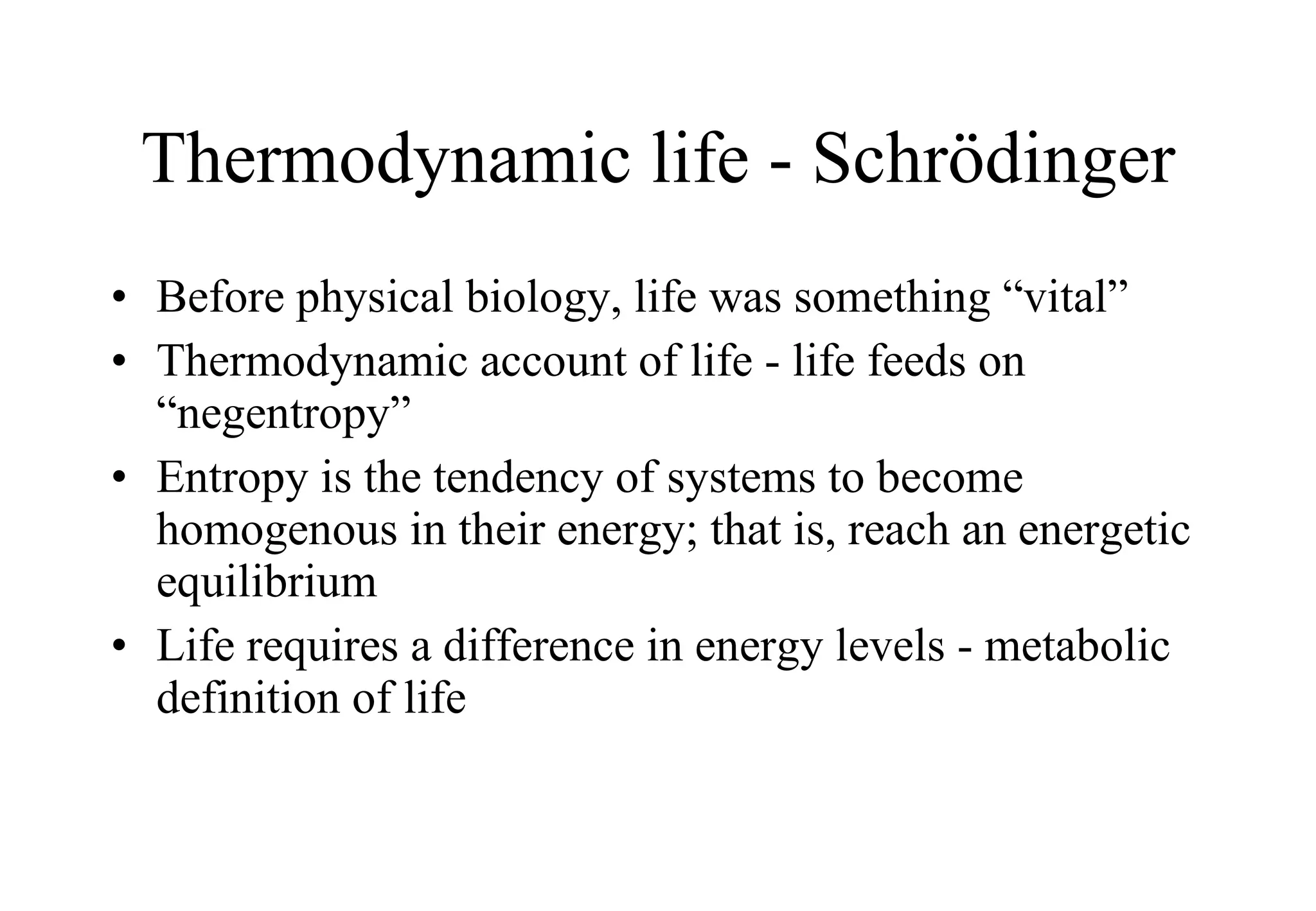 Lecture2: What is Life? | PPT