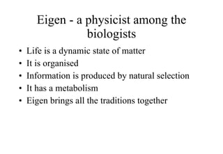 Lecture2: What is Life? | PPT