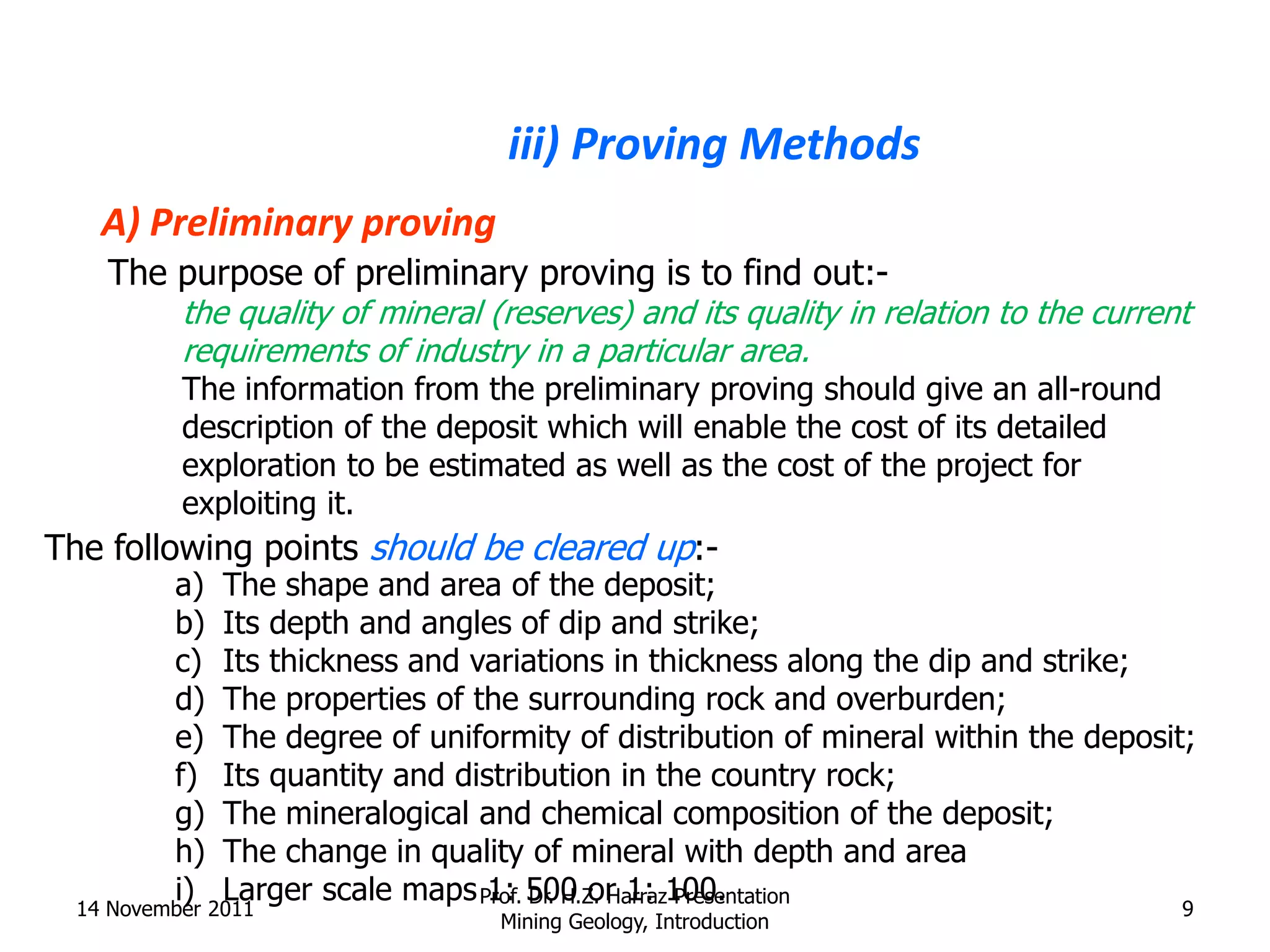 Lecture 2: Prospecting to Proving | PDF