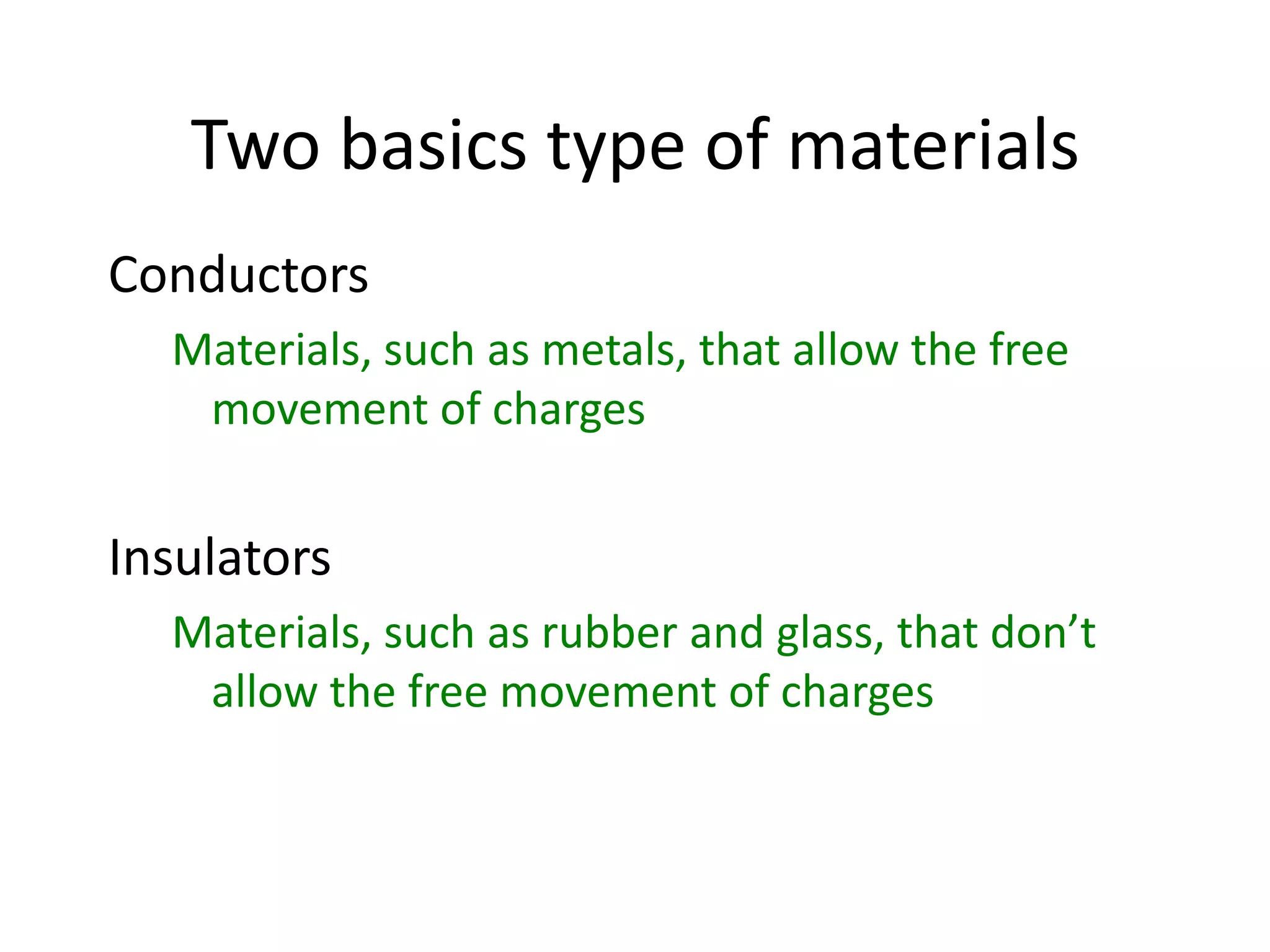 Electric Charges, Forces and Fields | PPTX