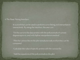 POLYNOMIALS,CURVEFITTING, AND INTERPOLATION | PPTX