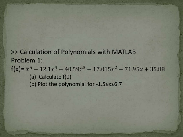 POLYNOMIALS,CURVEFITTING, AND INTERPOLATION | PPTX | Graphics Software | Computer Software and ...