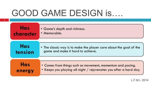 Introduction of Games Design and Development | PPT