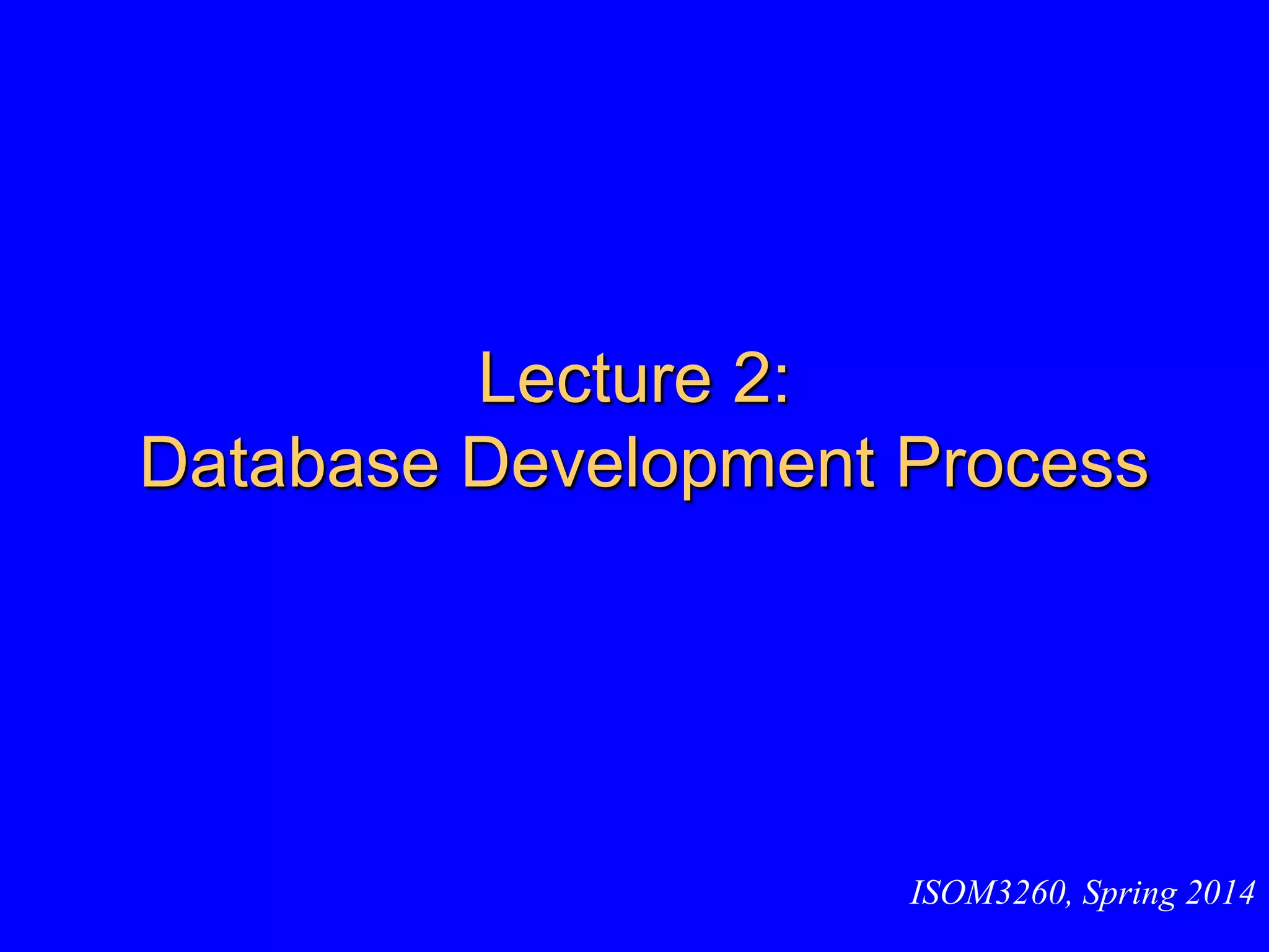 Database development progress(database) | PPTX