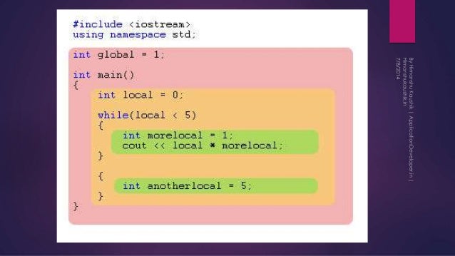 Lecture 2 C++ | Variable Scope, Operators in c++