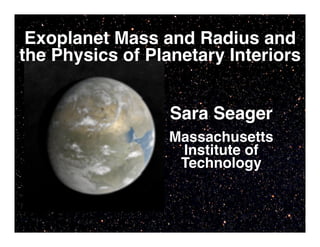 Sara Seager - Lecture2 - MIT | PDF