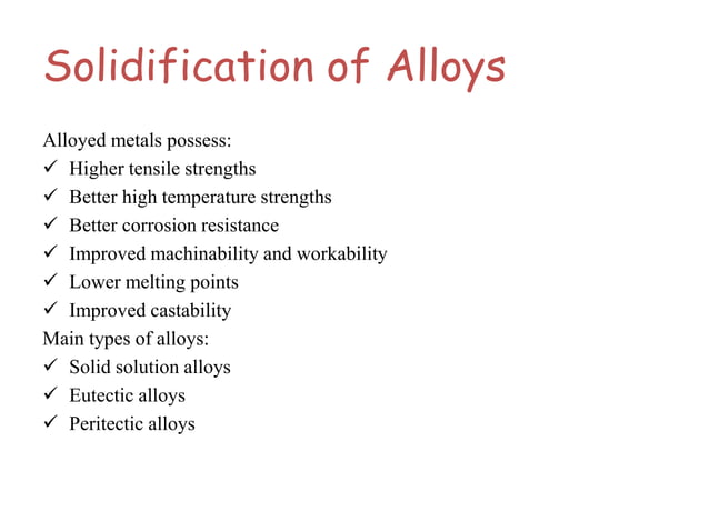 SOLIDIFICATION OF CASTING | PPTX | Chemistry | Science