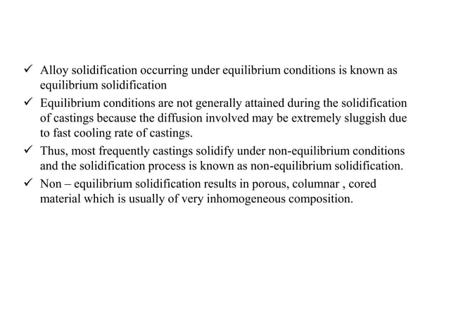 SOLIDIFICATION OF CASTING | PPTX | Chemistry | Science