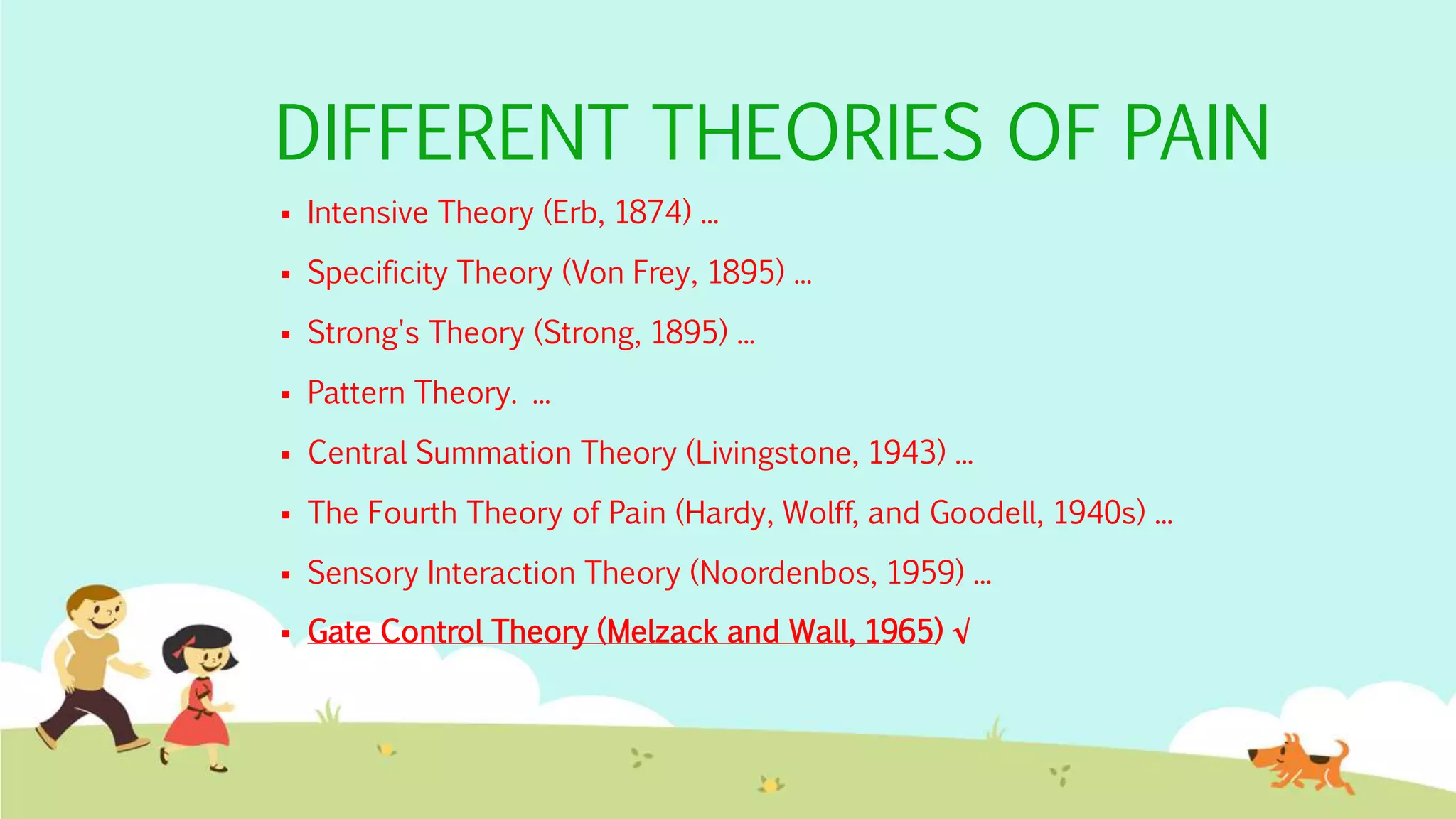 Pain & Theories of Pain | PPTX