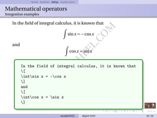 Typesetting Mathematics with LaTeX - Day 2 | PPT