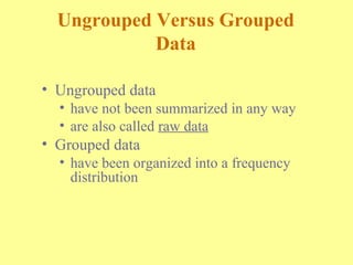Difference between grouped and ungrouped data | PPT