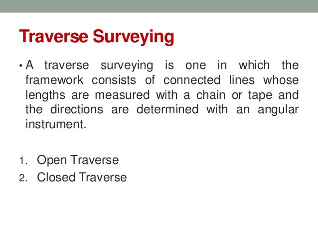 Traverse Survey Part 1/2