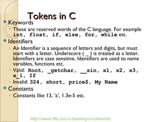 C language basics | PPT