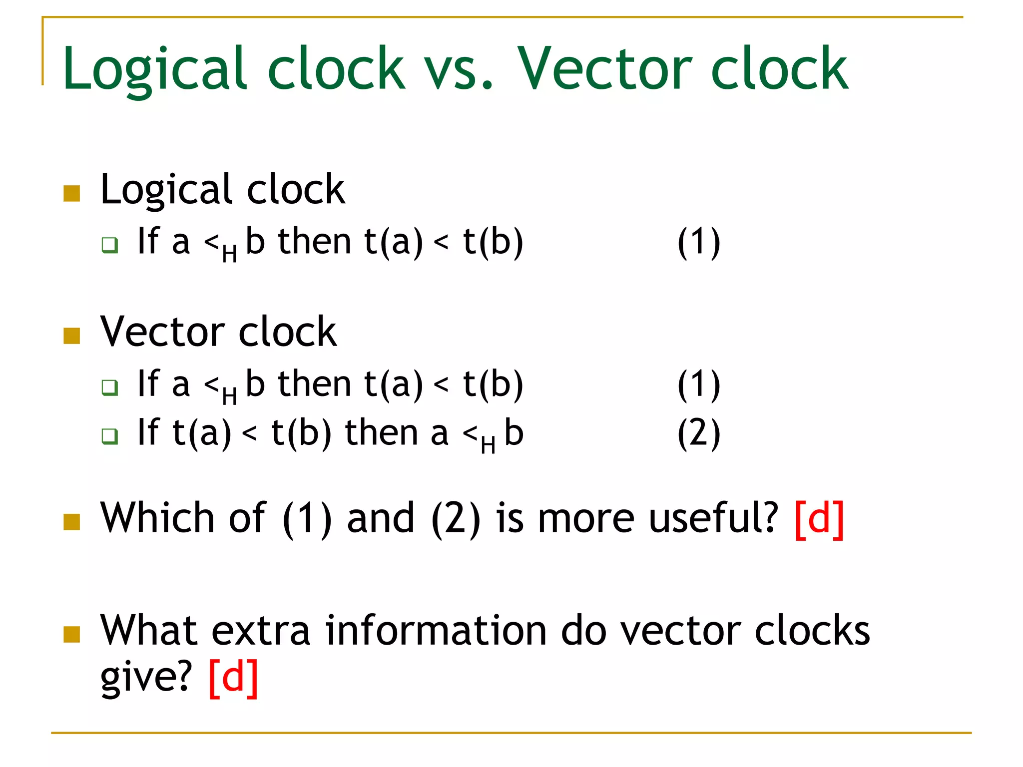 logical clocks | PDF