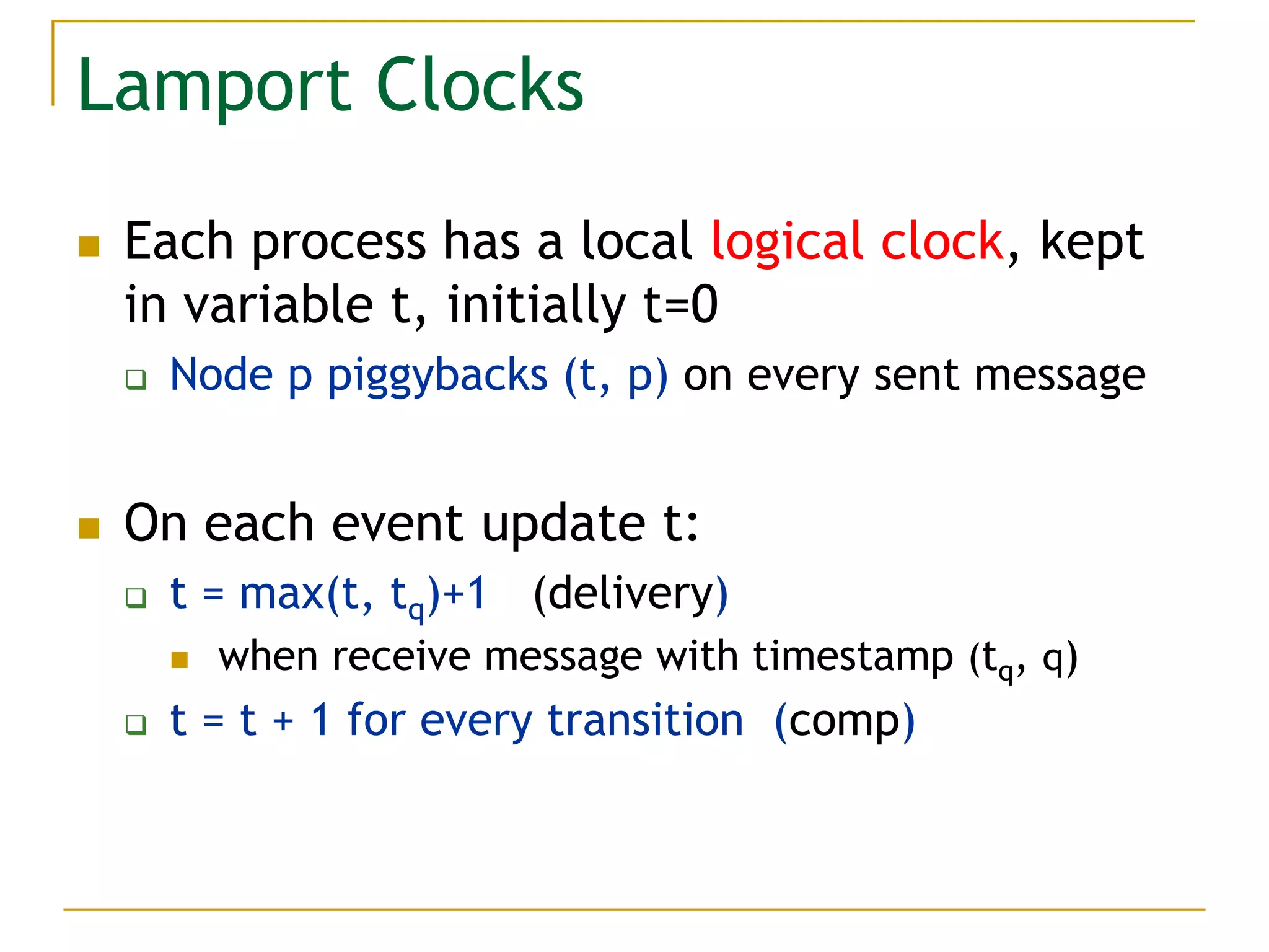 logical clocks | PDF