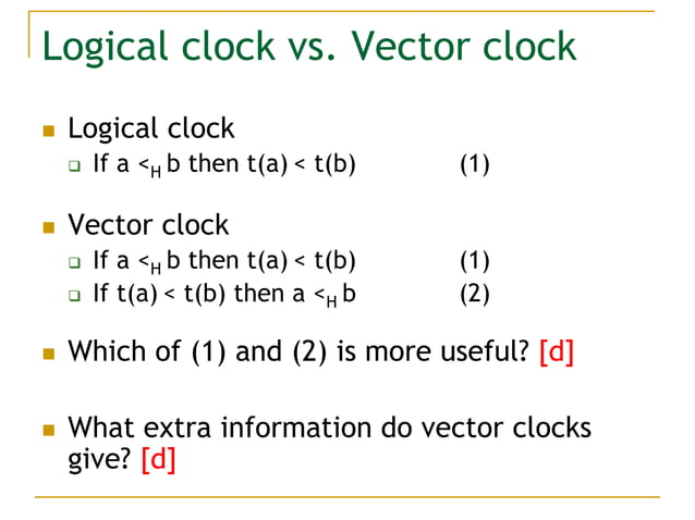 logical clocks | PDF | Technology & Computing