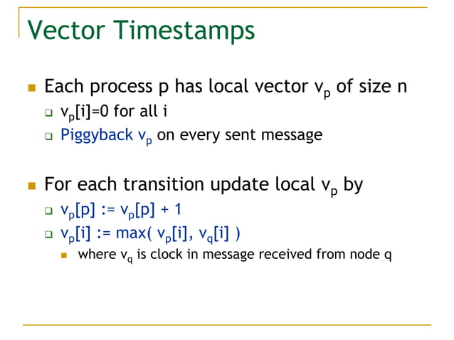logical clocks | PDF | Technology & Computing