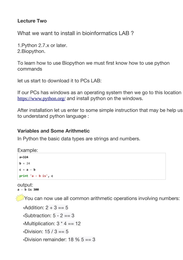 Introduction To Biopython 9785