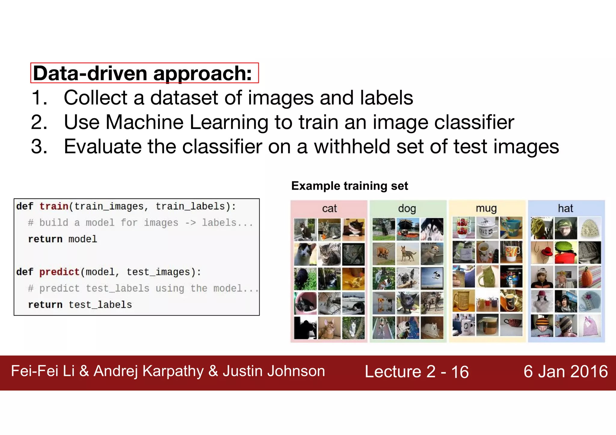 Lecture2 - Image classification and the data-driven approach k-nearest ...