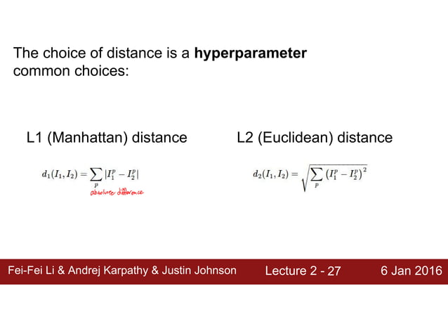 Lecture2 - Image classification and the data-driven approach k-nearest neighbor Linear ...