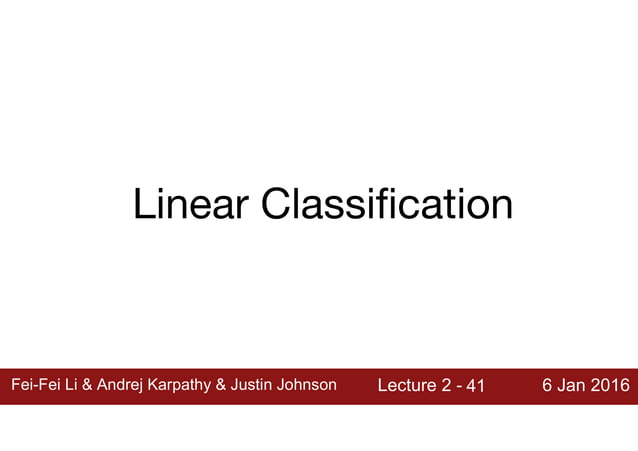 Lecture2 - Image classification and the data-driven approach k-nearest ...
