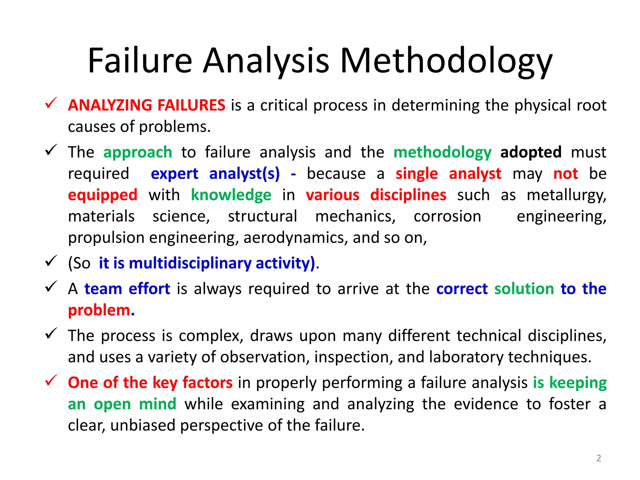 Failure Analysis Methodology | PPTX