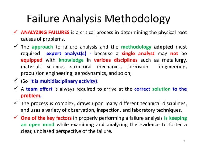 Failure Analysis Methodology | PPTX