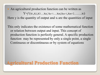 Production economics- Lecture 2 | PPTX