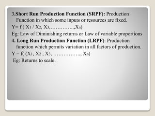 Production economics- Lecture 2 | PPTX