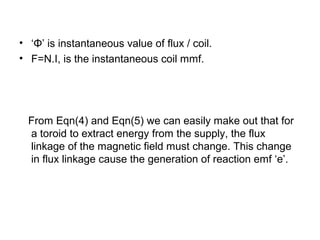 Electrical Machines Notes 2 (Singly Excited Magnetic System) by Dr. P.S ...