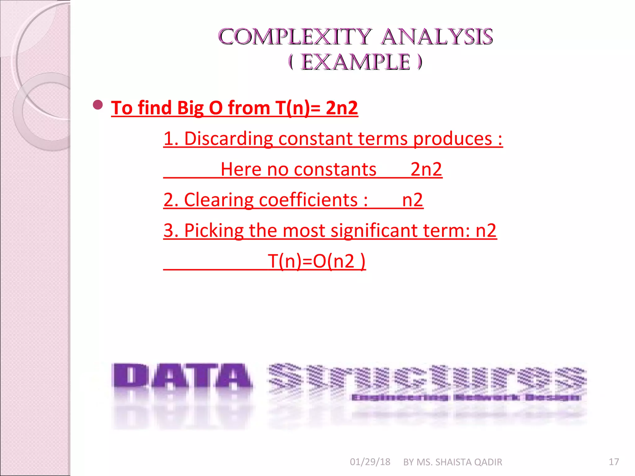 Complexity Analysis | PPT