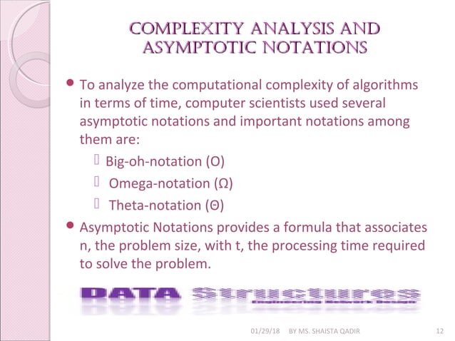 Complexity Analysis | PPT | Programming Languages | Computing